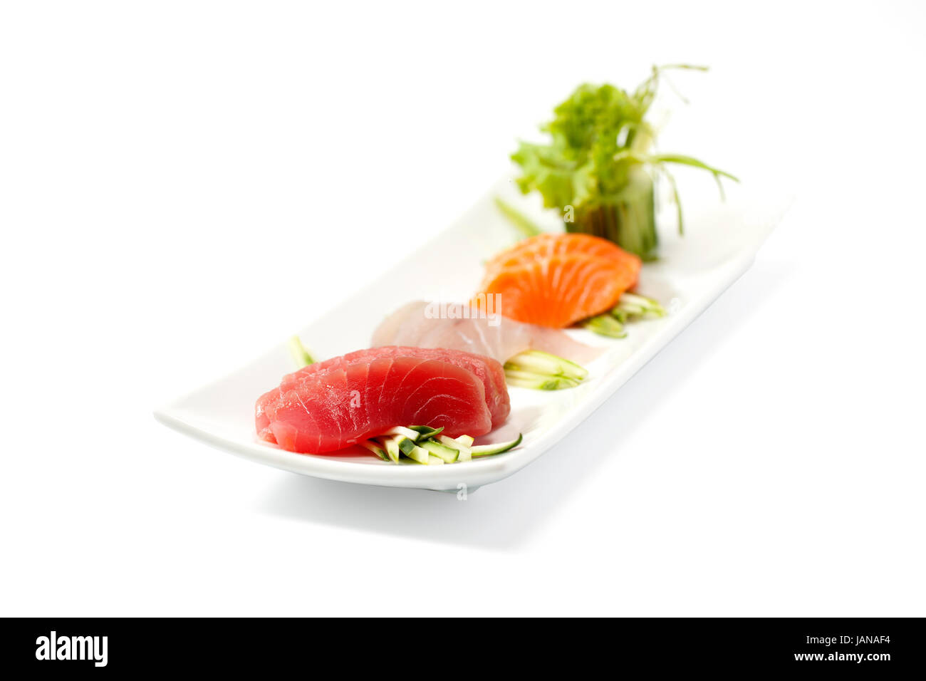 sashimi isolated on white background Stock Photo - Alamy