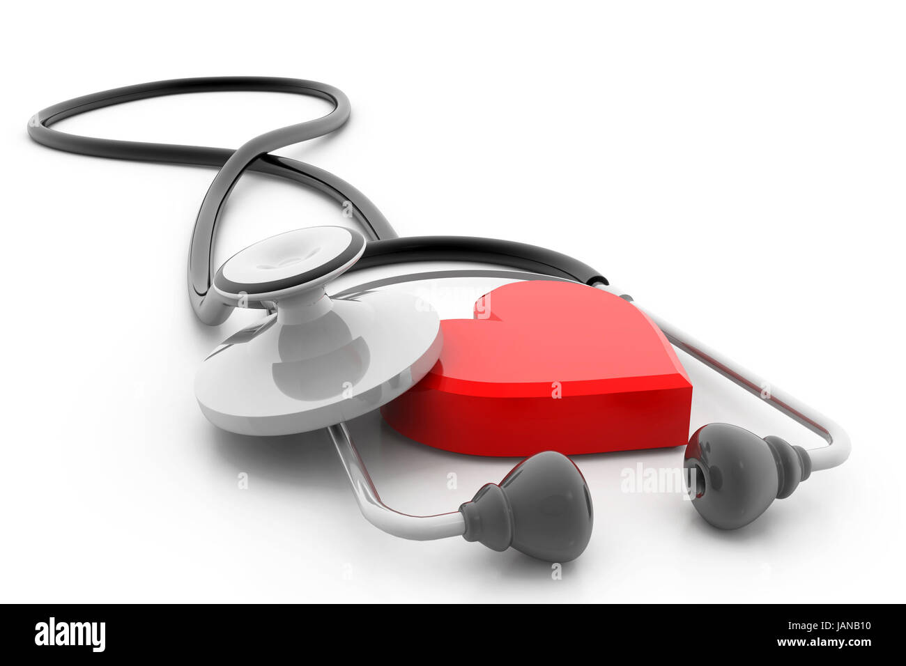 heart and stethoscope Stock Photo - Alamy