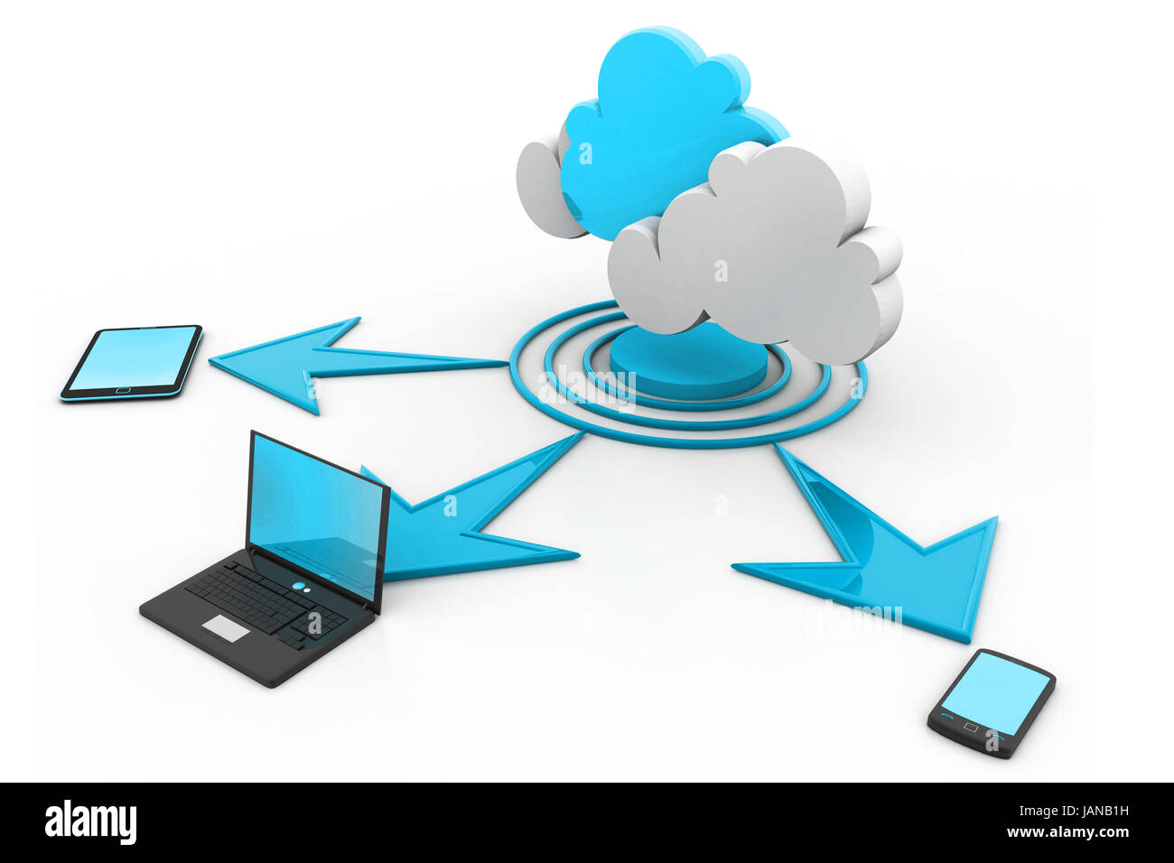 Cloud computing devices Stock Photo - Alamy