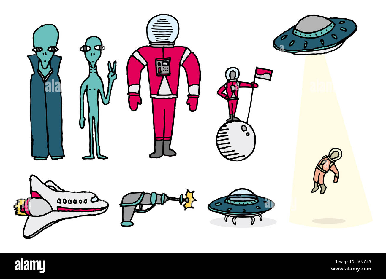 Astronauts aliens hi-res stock photography and images - Alamy