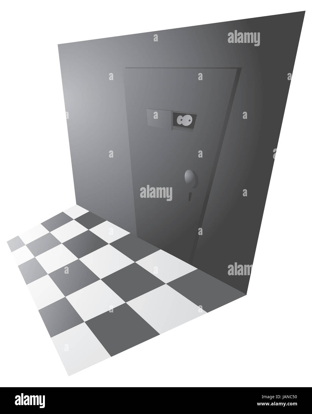 Top secret back door entrance Stock Photo - Alamy