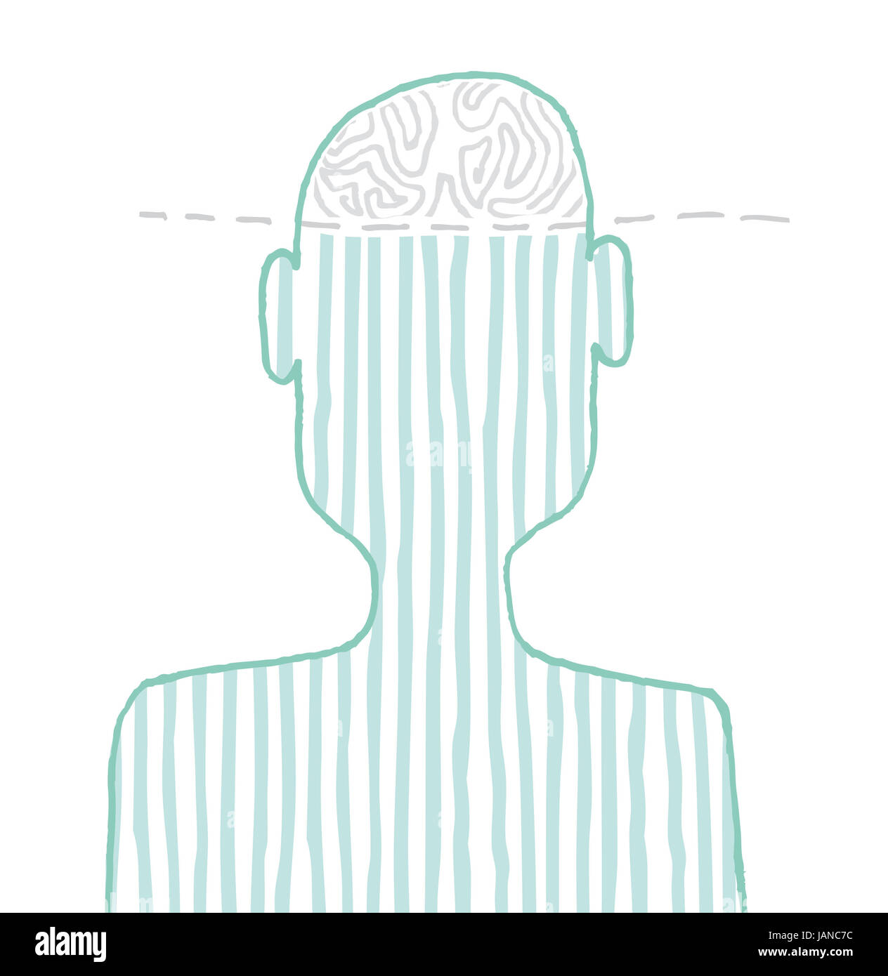 Brain Ideas / Out of Mind Stock Photo - Alamy