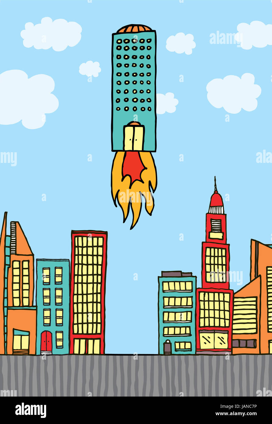 Building taking off / Growing business Stock Photo - Alamy