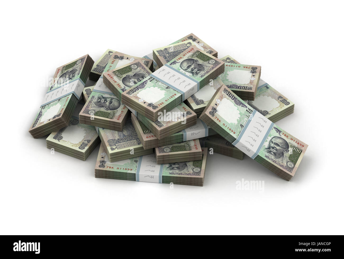 Stack of Indian Rupee Stock Photo - Alamy