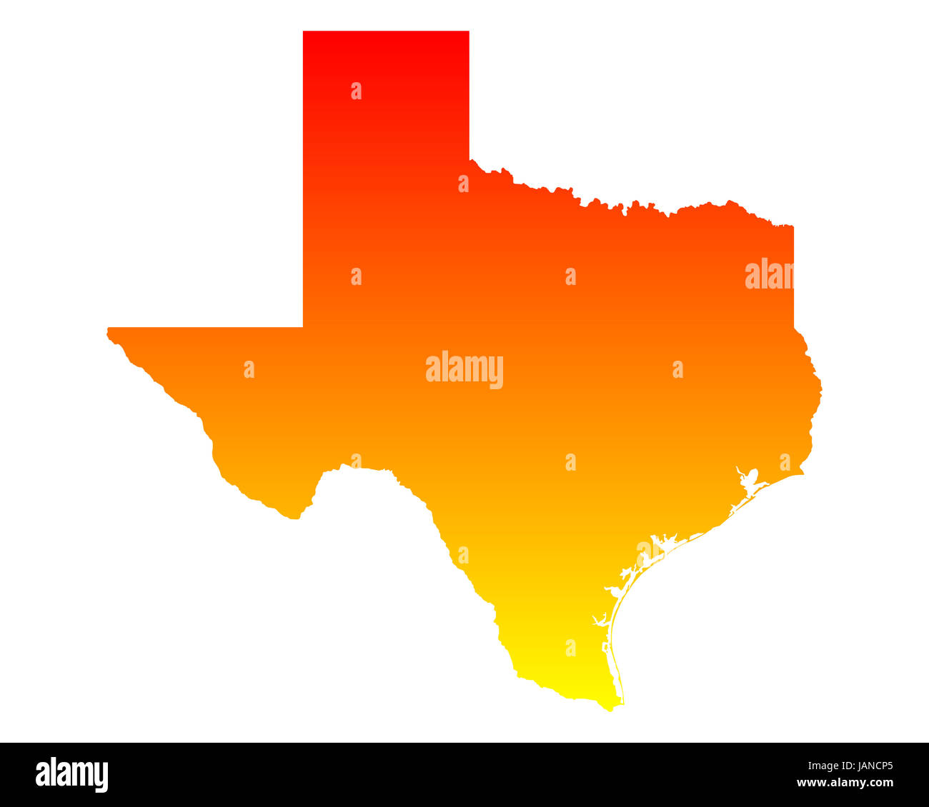 Karte von Texas Stock Photo - Alamy