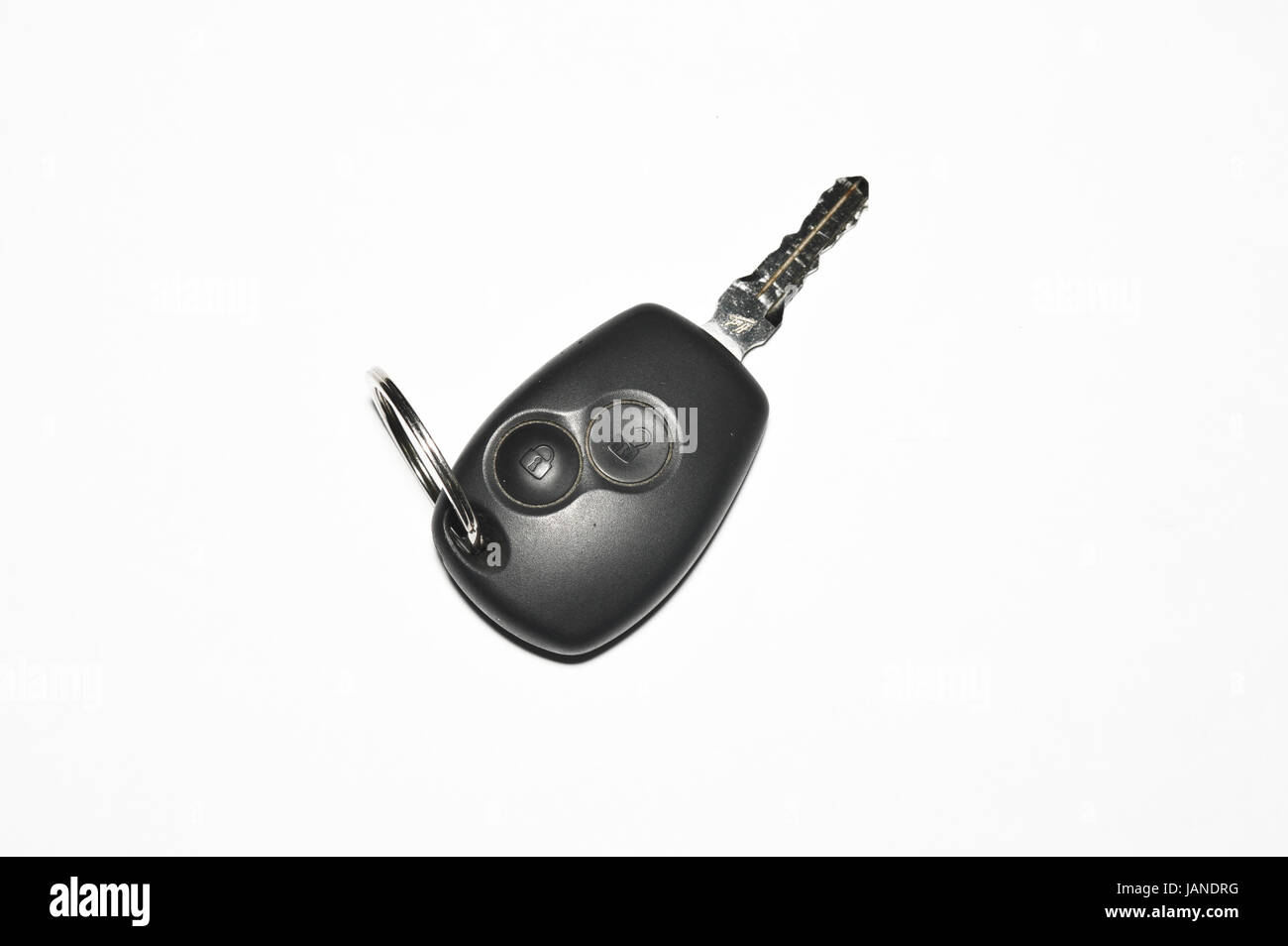 car key isolated on white Stock Photo - Alamy