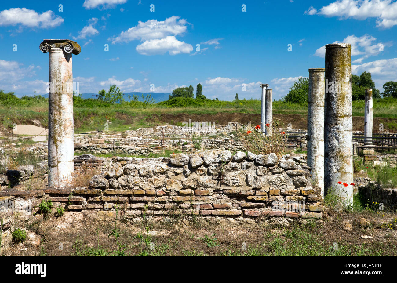 Ancient ruins in Dion, Greece Stock Photo - Alamy