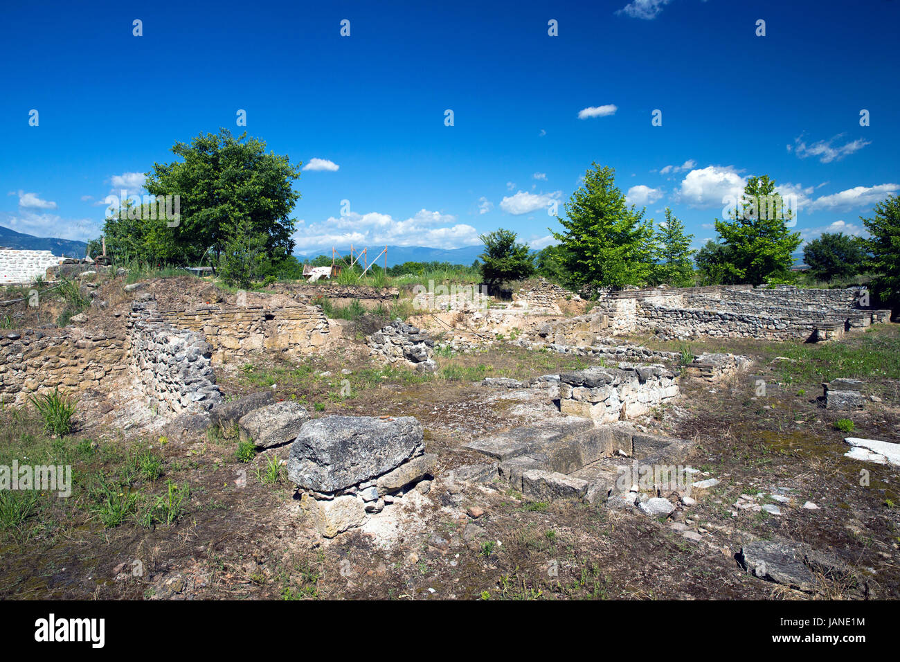 Ancient ruins in Dion, Greece Stock Photo - Alamy