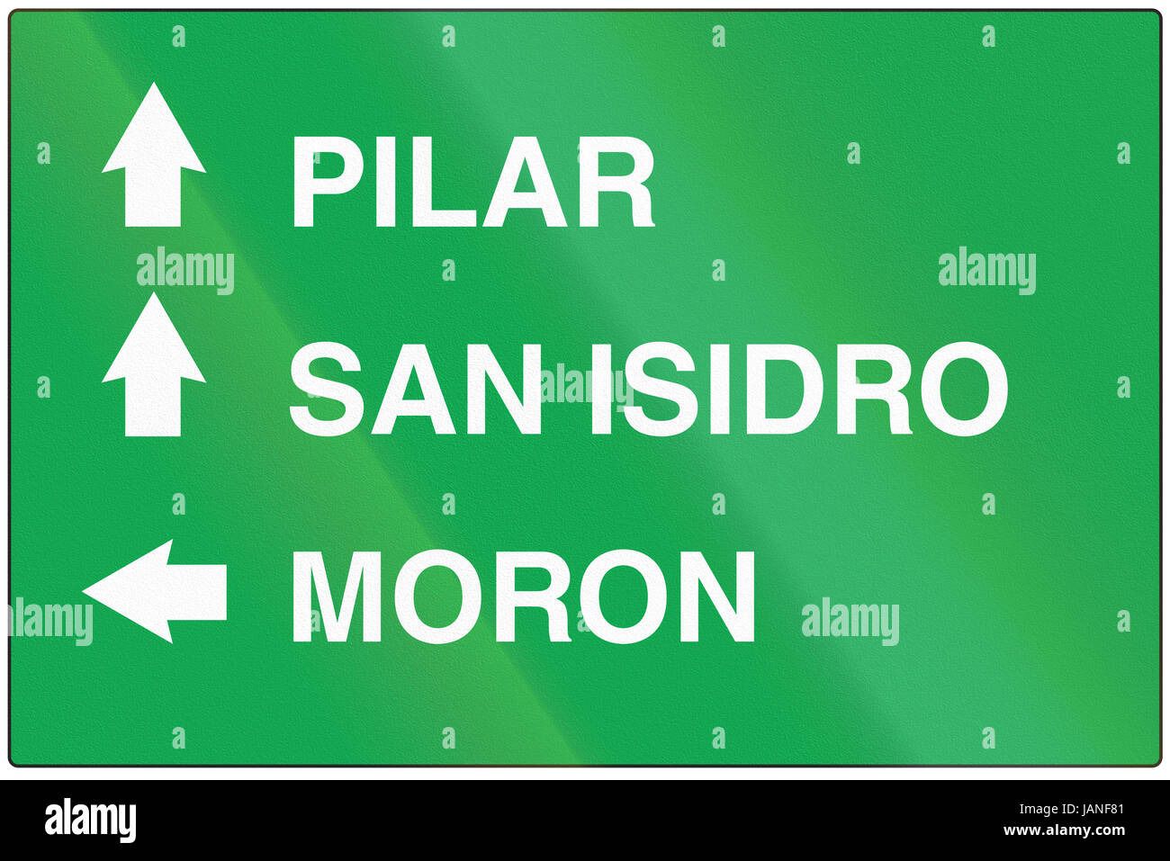 Orientation sign with directions used in Argentina Stock Photo - Alamy