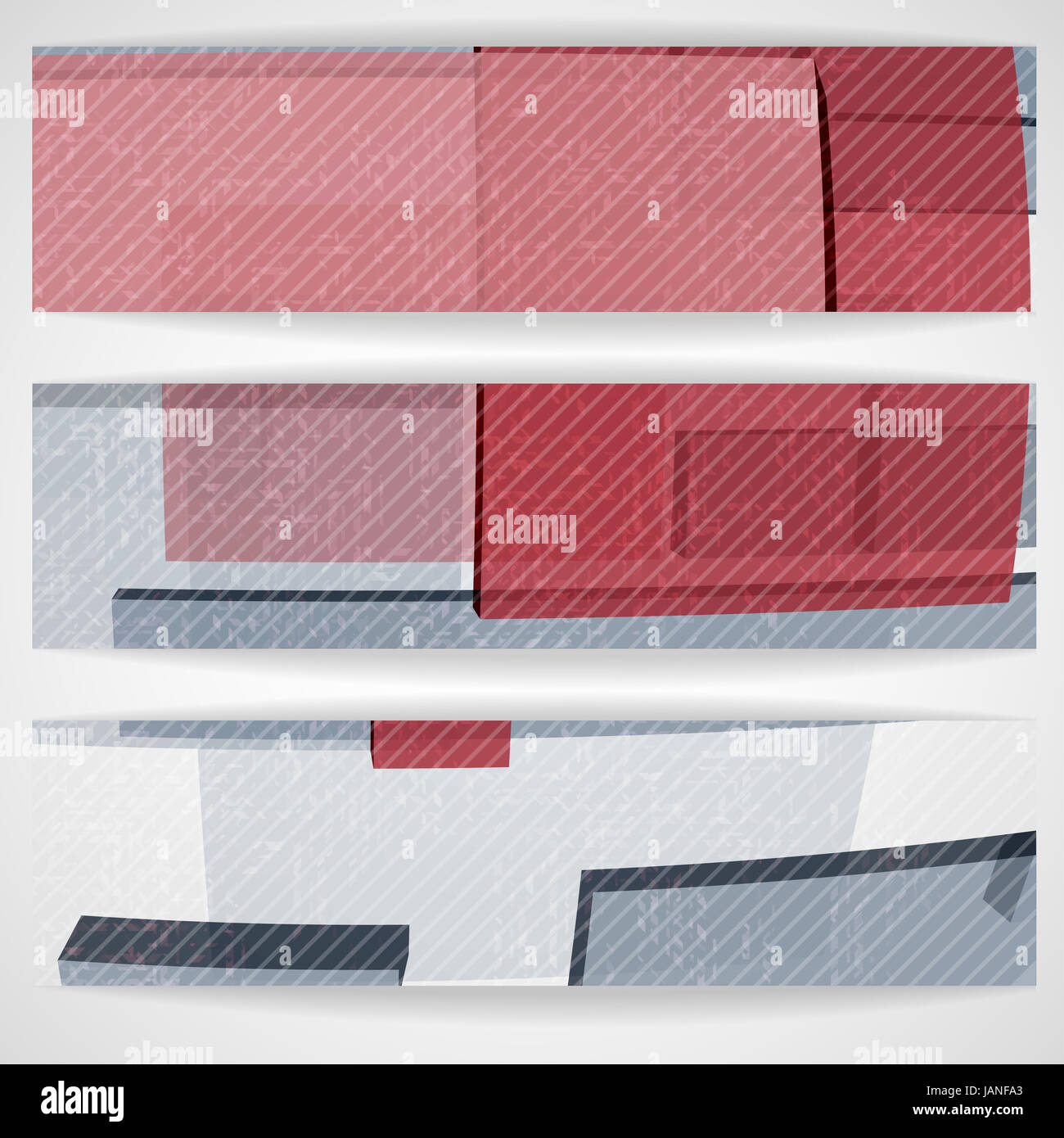 Abstract Rectangle Banner. Vector Illustration. Eps 10 Stock Photo - Alamy