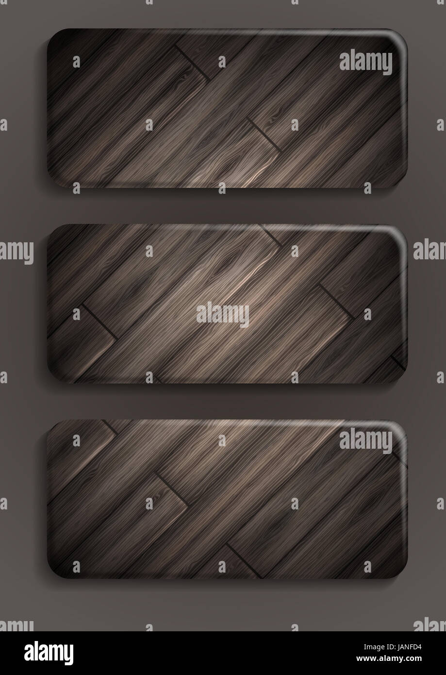 Wooden texture banner. Vector illustration. Eps 10 Stock Photo - Alamy