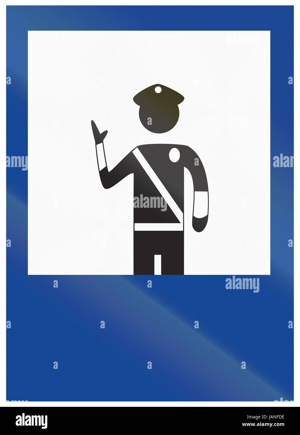 Police station informational road sign used in Argentina Stock Photo ...