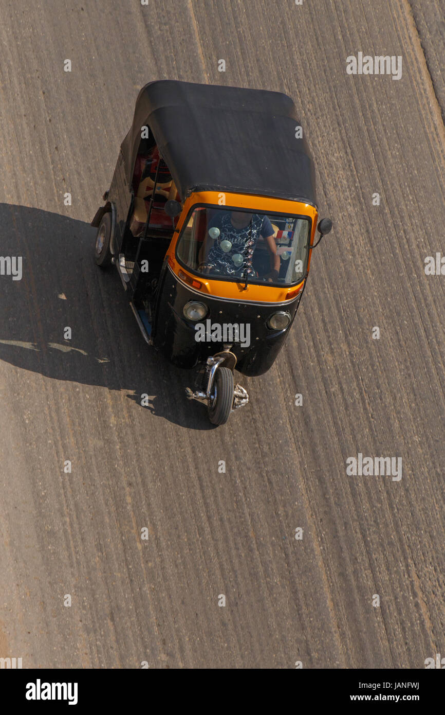 tuk-tuk on street of Cairo, Egypt Stock Photo - Alamy