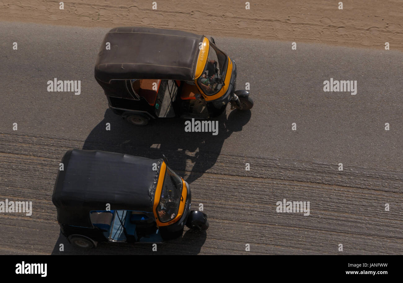 two tuk-tuks on street of Cairo, Egypt Stock Photo - Alamy