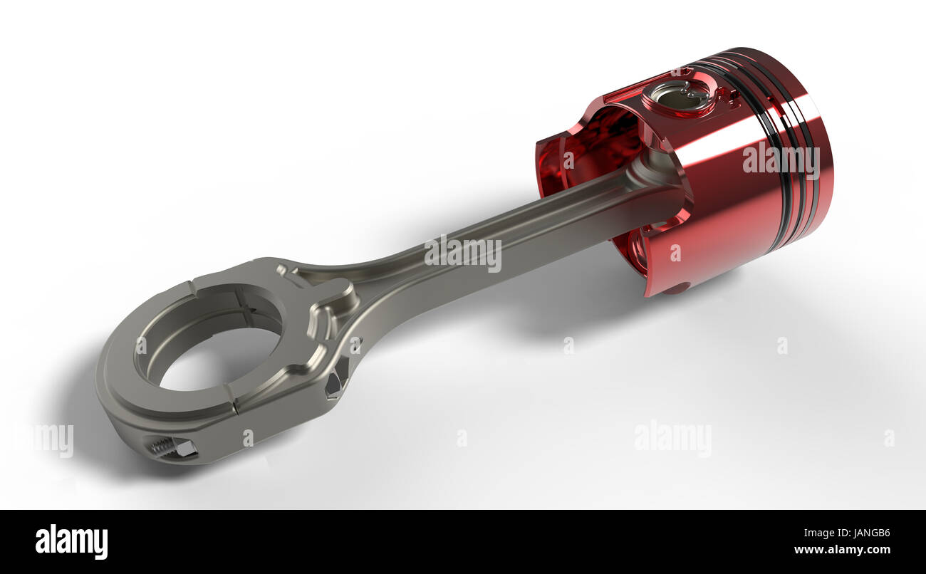 Piston from a petrol engine isolated on white background Stock Photo ...