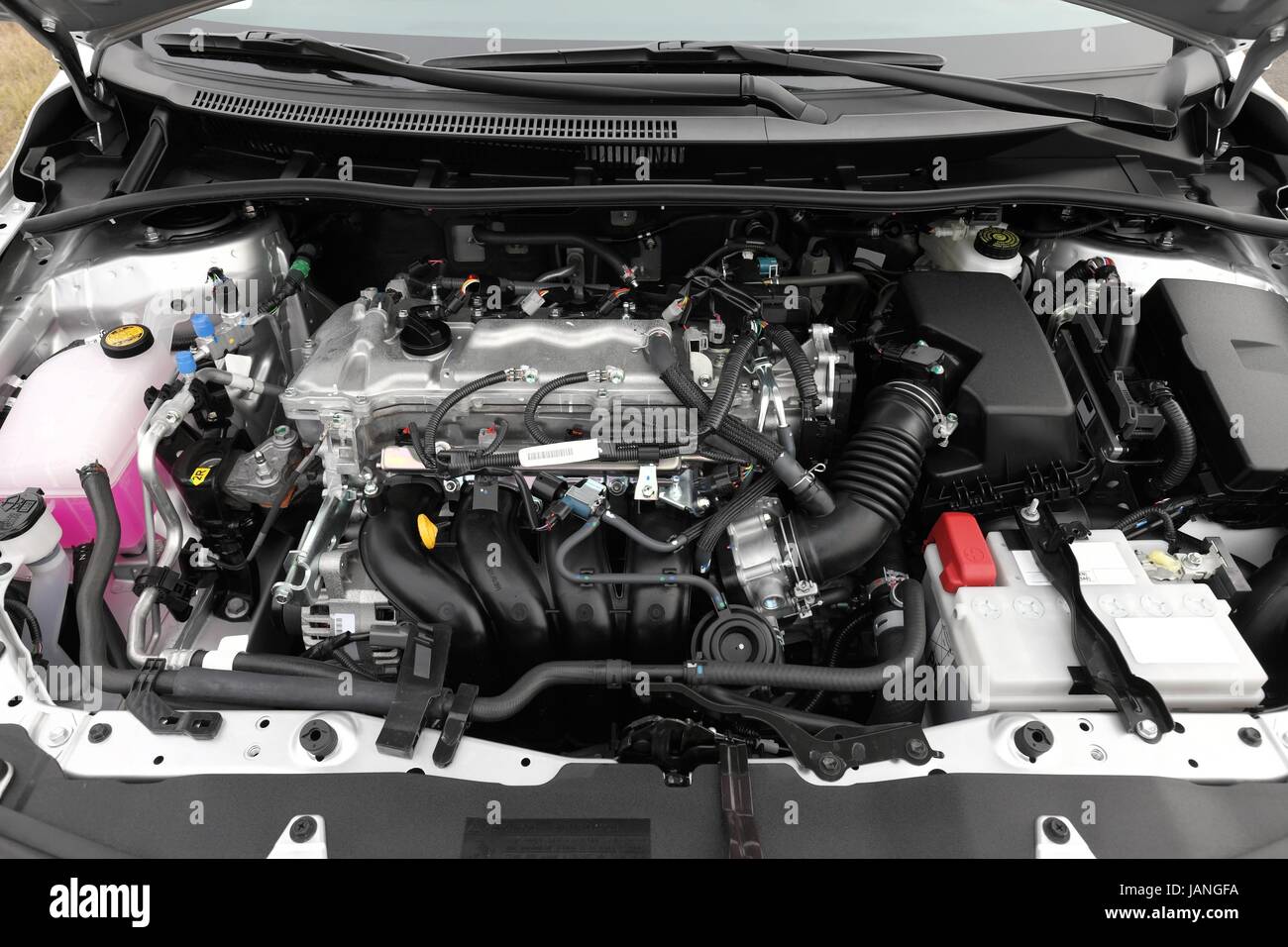 Detail of a car engine Stock Photo - Alamy