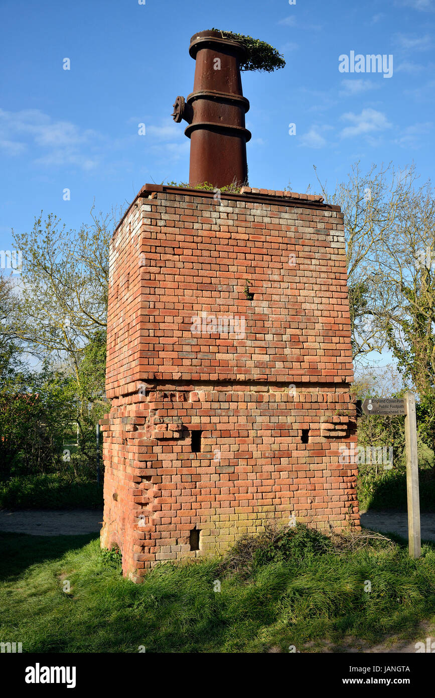 Old Shale Oil Retort House, Kilve Beach, Somerset Remnant of an attempt ...