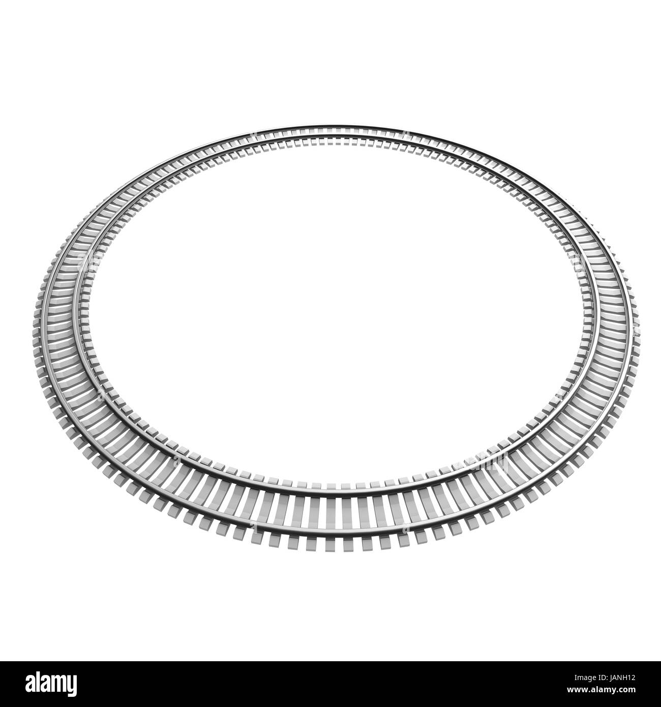 Curved railroad track illustration hi-res stock photography and images ...