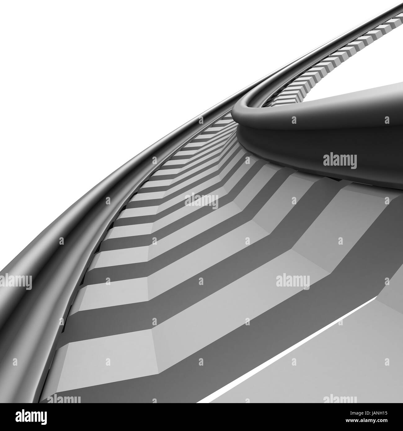 Curved railroad track illustration hi-res stock photography and images ...