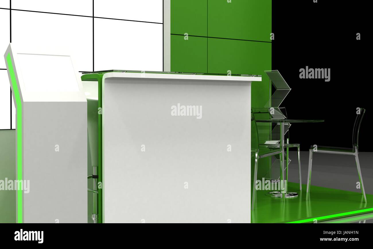 Exhibition Stand Interior - Exterior Sample Stock Photo - Alamy