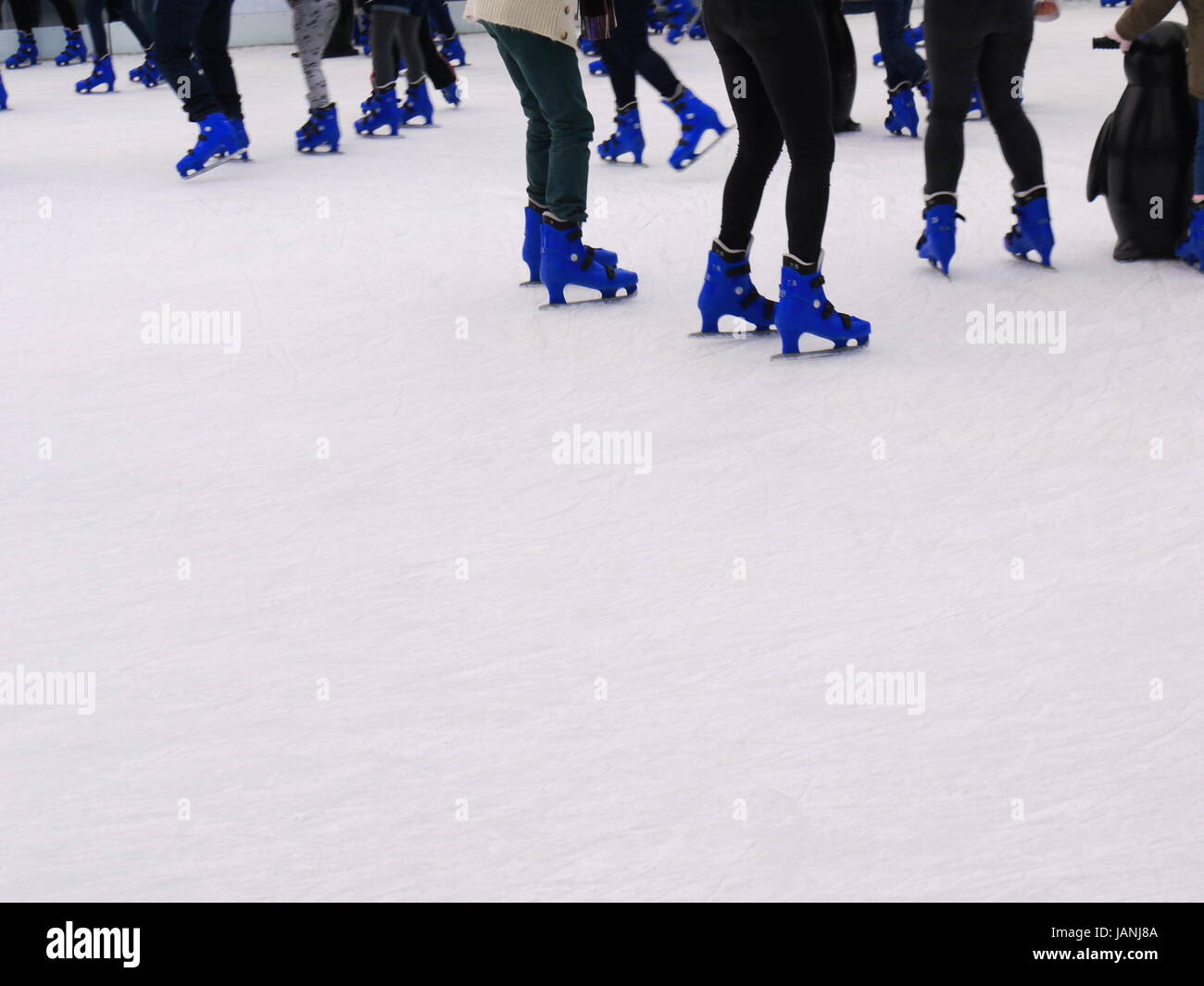 Winchester Cathedral Christmas Ice Rink Stock Photo - Alamy