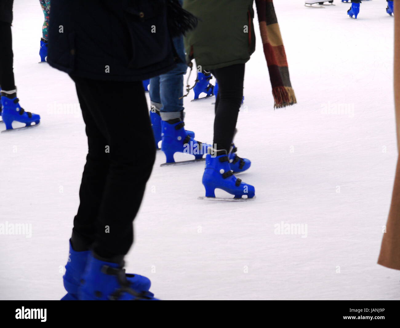 Winchester Cathedral Christmas Ice Rink Stock Photo - Alamy