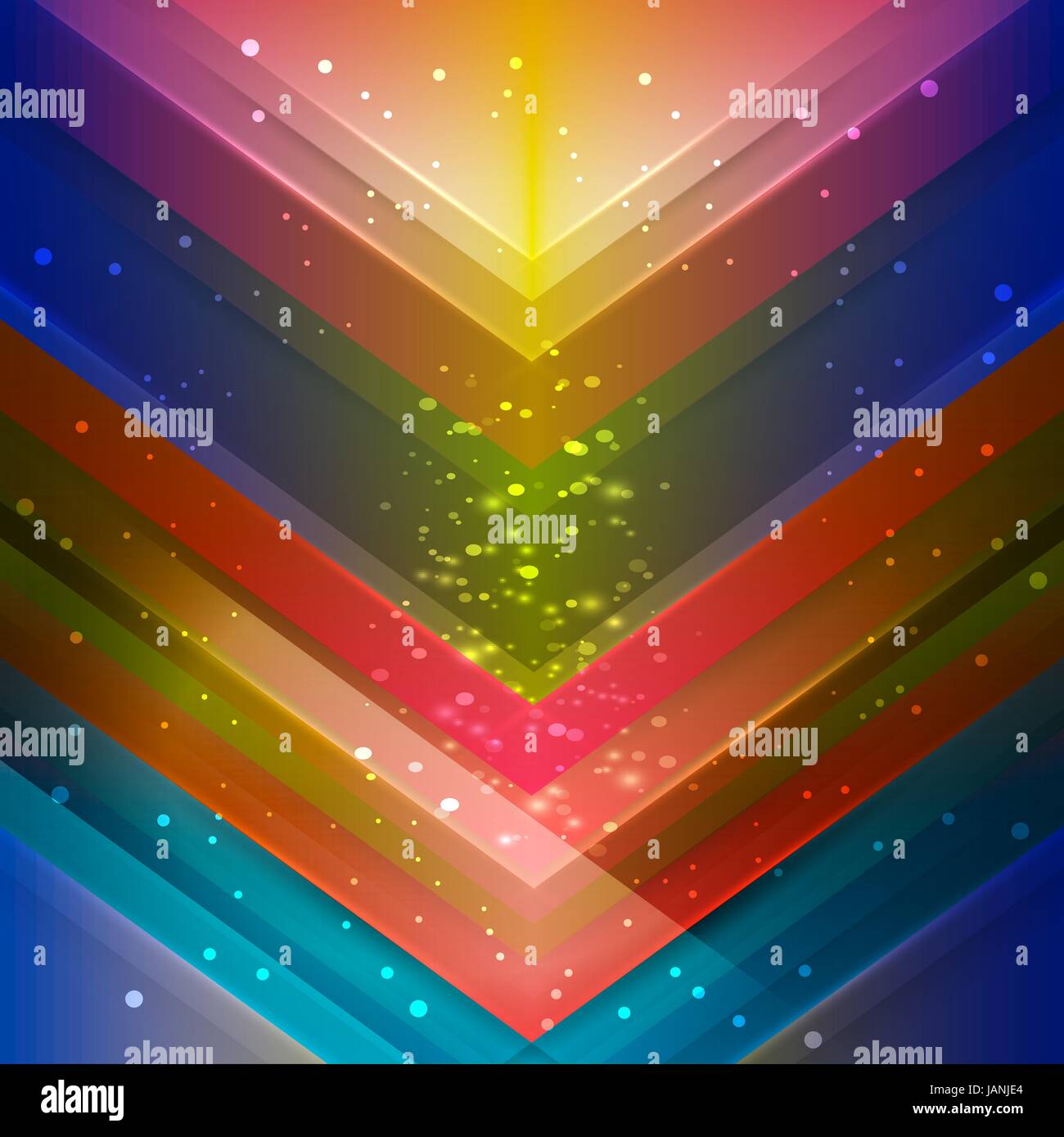 Rainbow multicolor illustration - geometric background Stock Vector ...