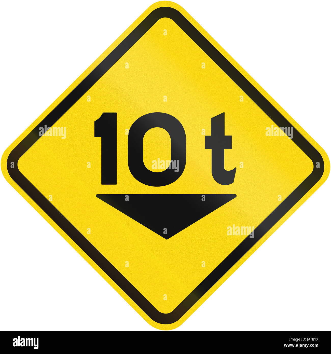 Maximum weight warning sign used in Brazil Stock Photo - Alamy