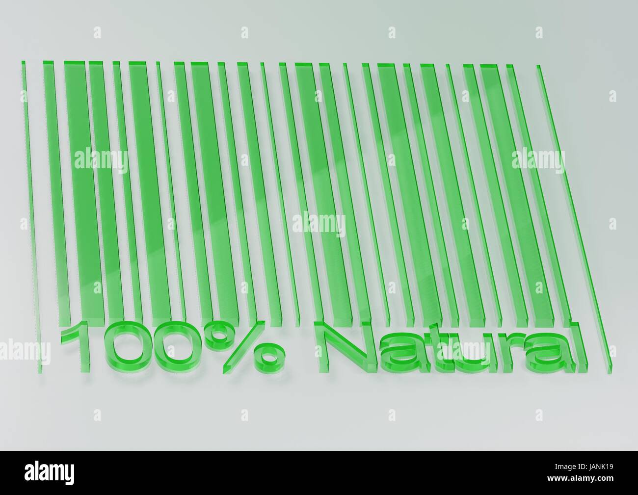 100 percent Natural barcodes isolated on white Stock Photo - Alamy