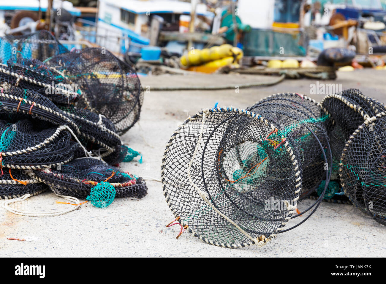 Net traps for seafood Stock Photo - Alamy