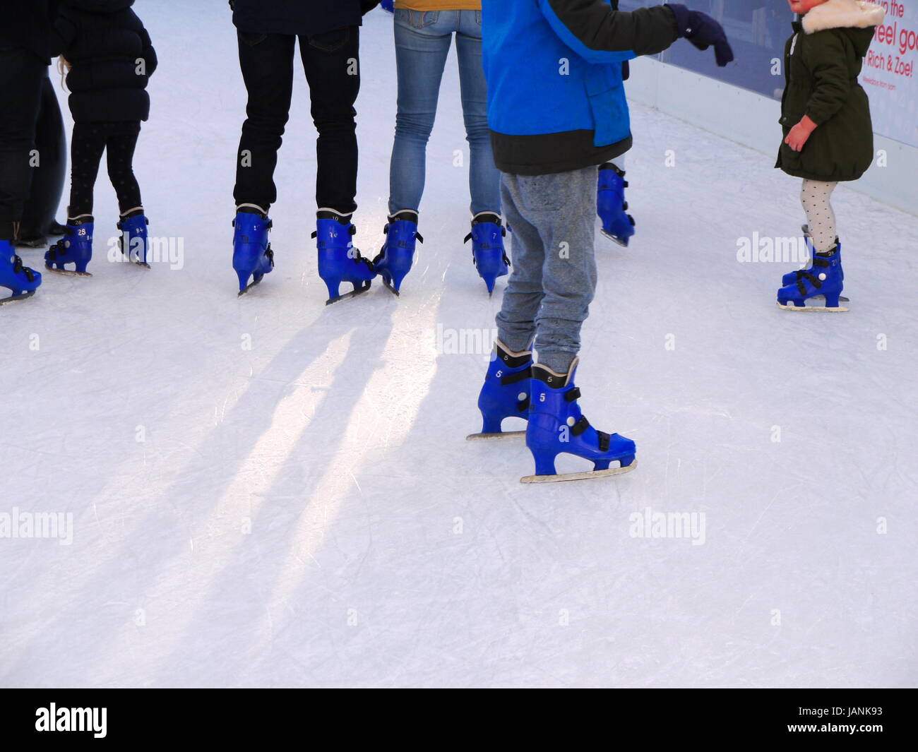 Winchester Cathedral Christmas Ice Rink Stock Photo - Alamy