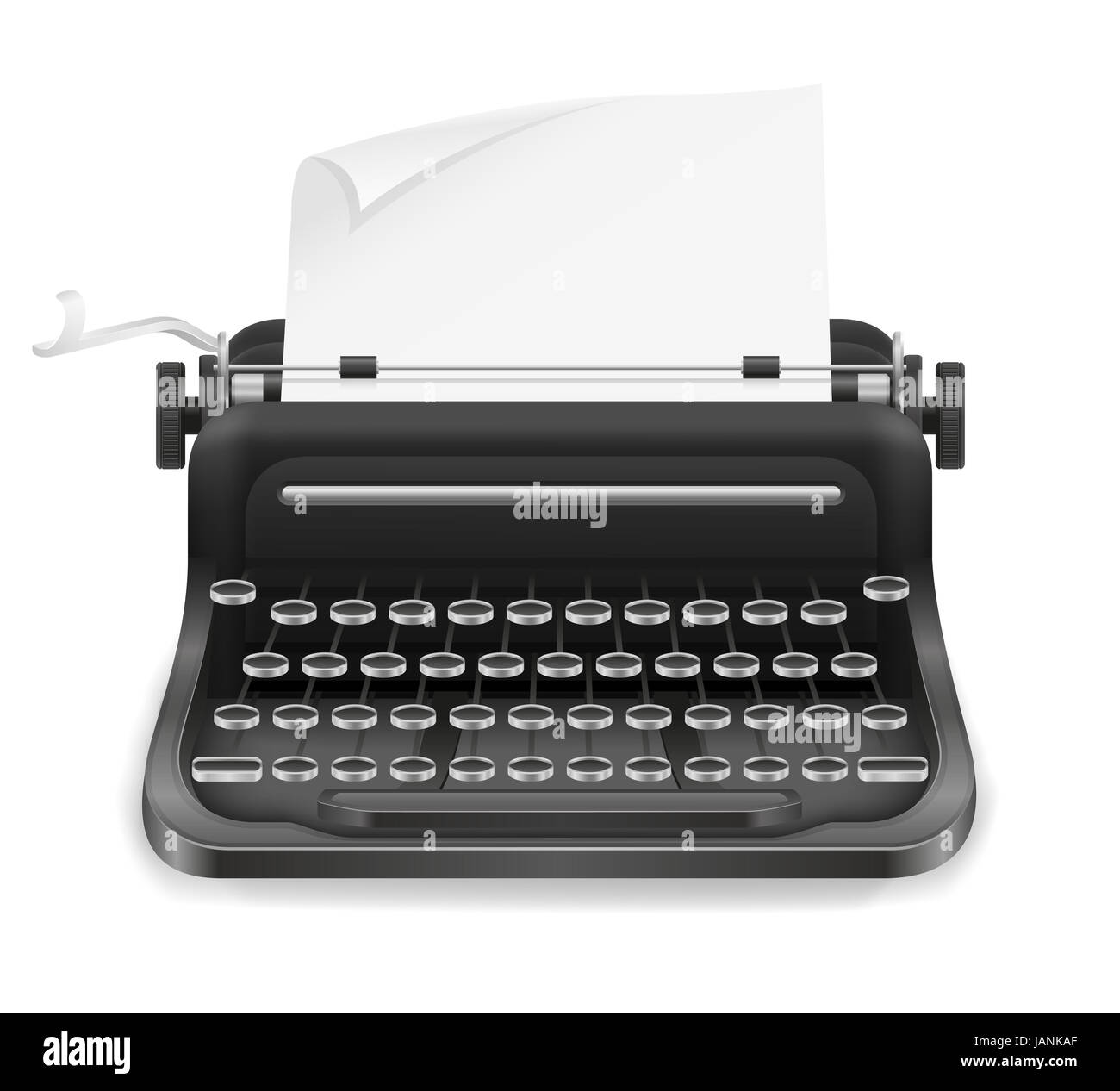 typewriter old retro vintage icon stock vector illustration isolated on ...