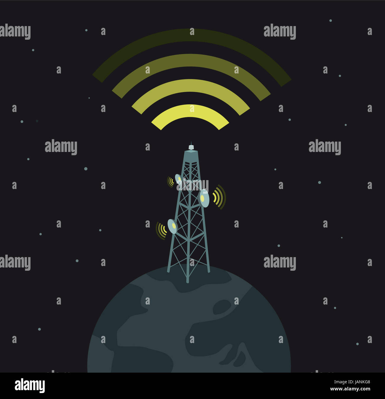 Communications power / World domination Stock Photo - Alamy