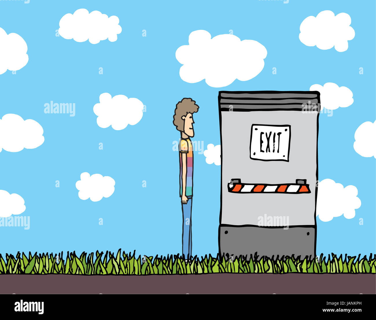 Trap door cartoon hi-res stock photography and images - Alamy