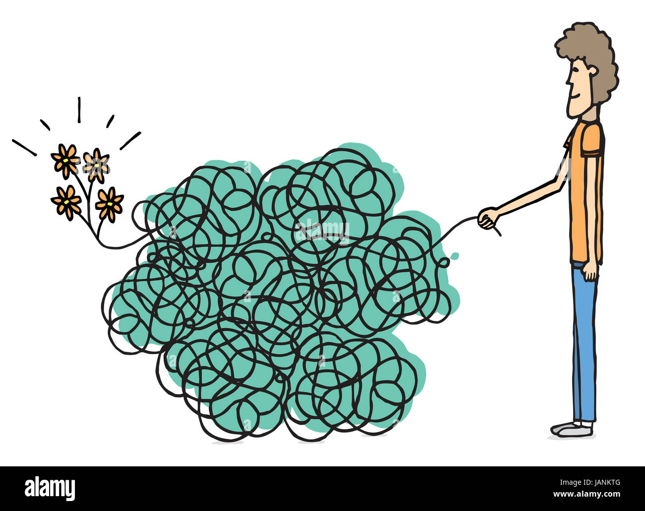 Complicated Love / Messy flowers Stock Photo - Alamy