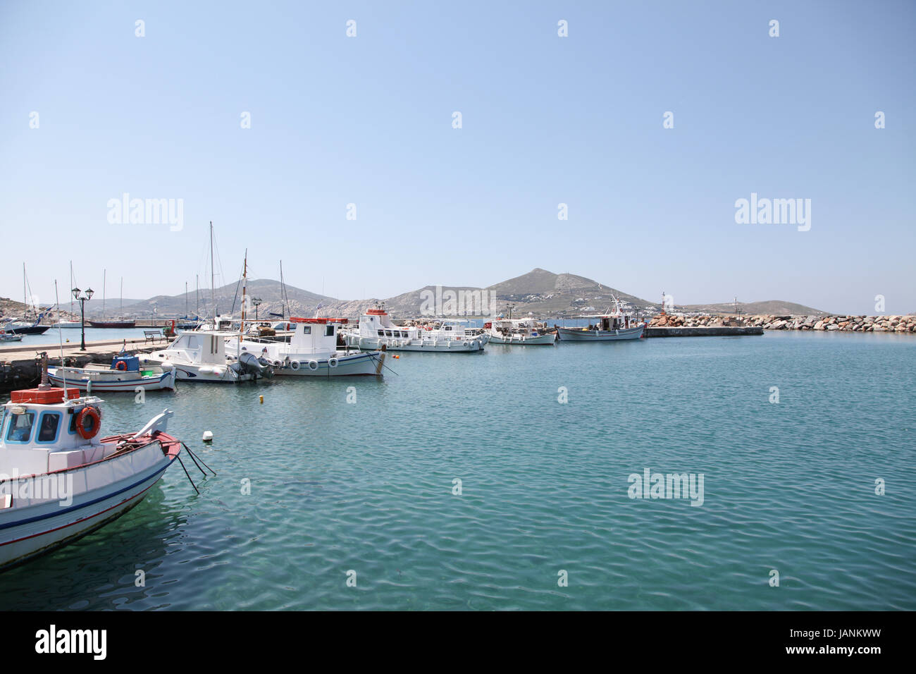 View of Paros Chora in the Cyclades (Greece Stock Photo - Alamy