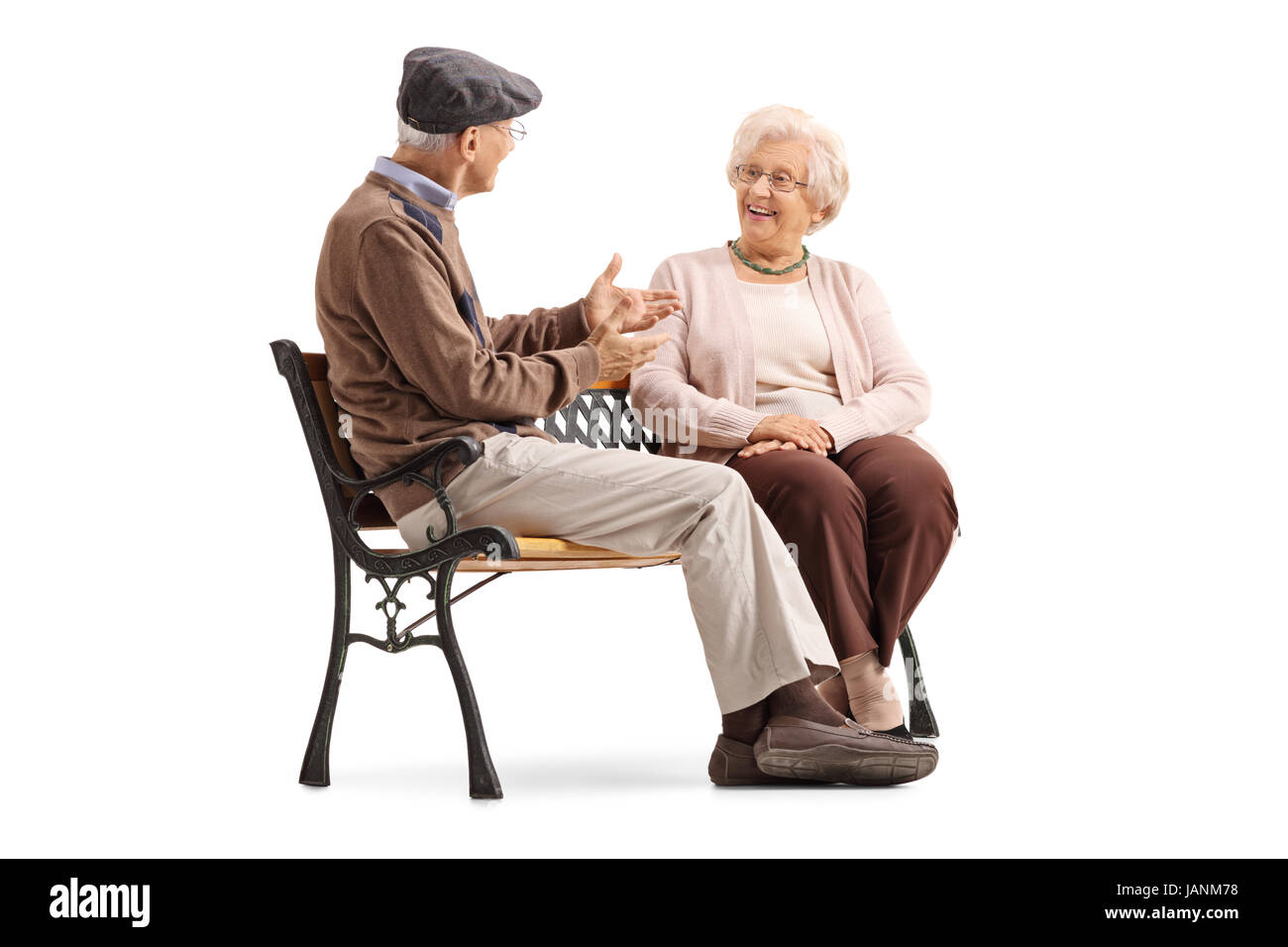 Old man sitting on a bench hi-res stock photography and images - Alamy