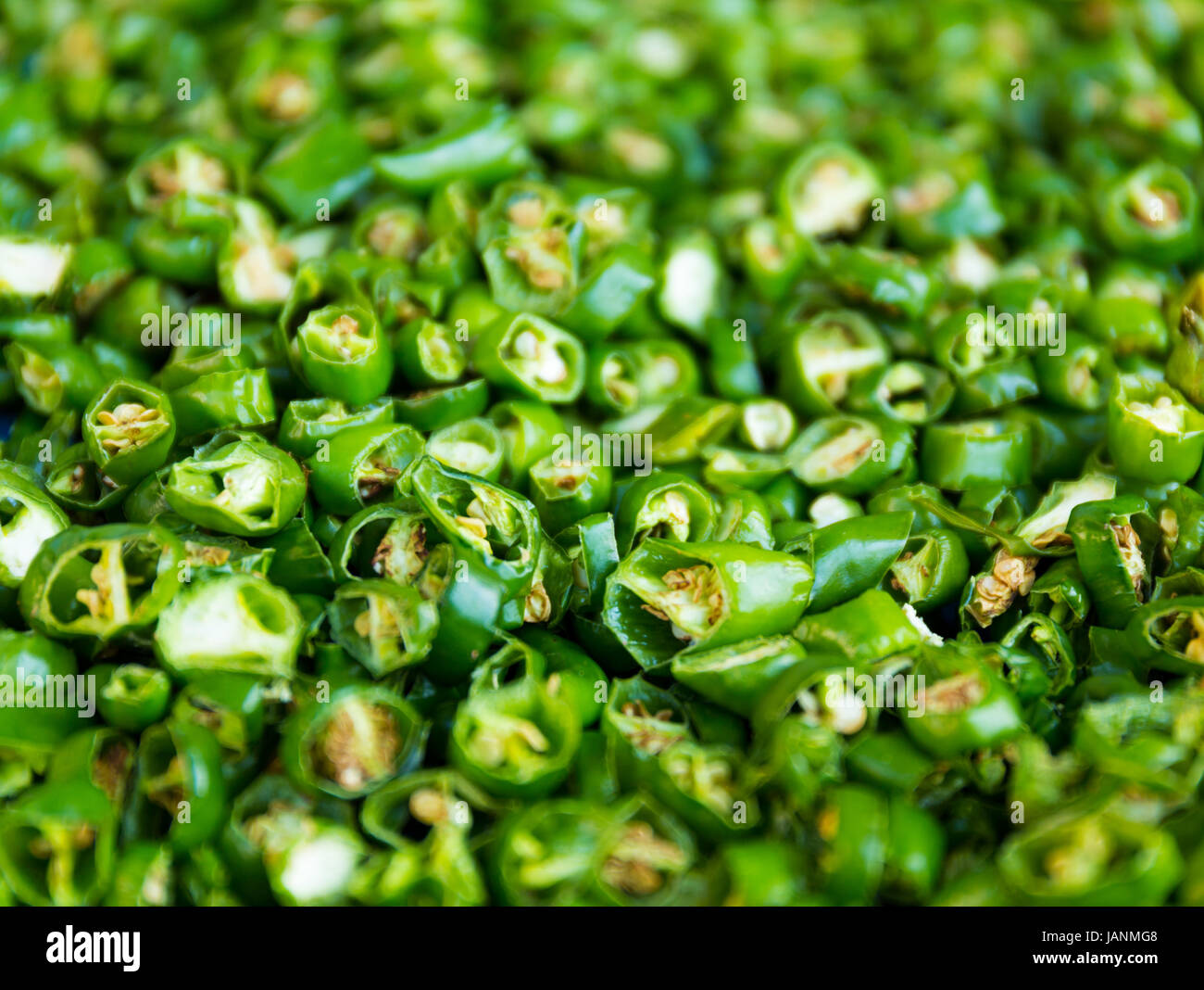 Green pepper spices Stock Photo - Alamy