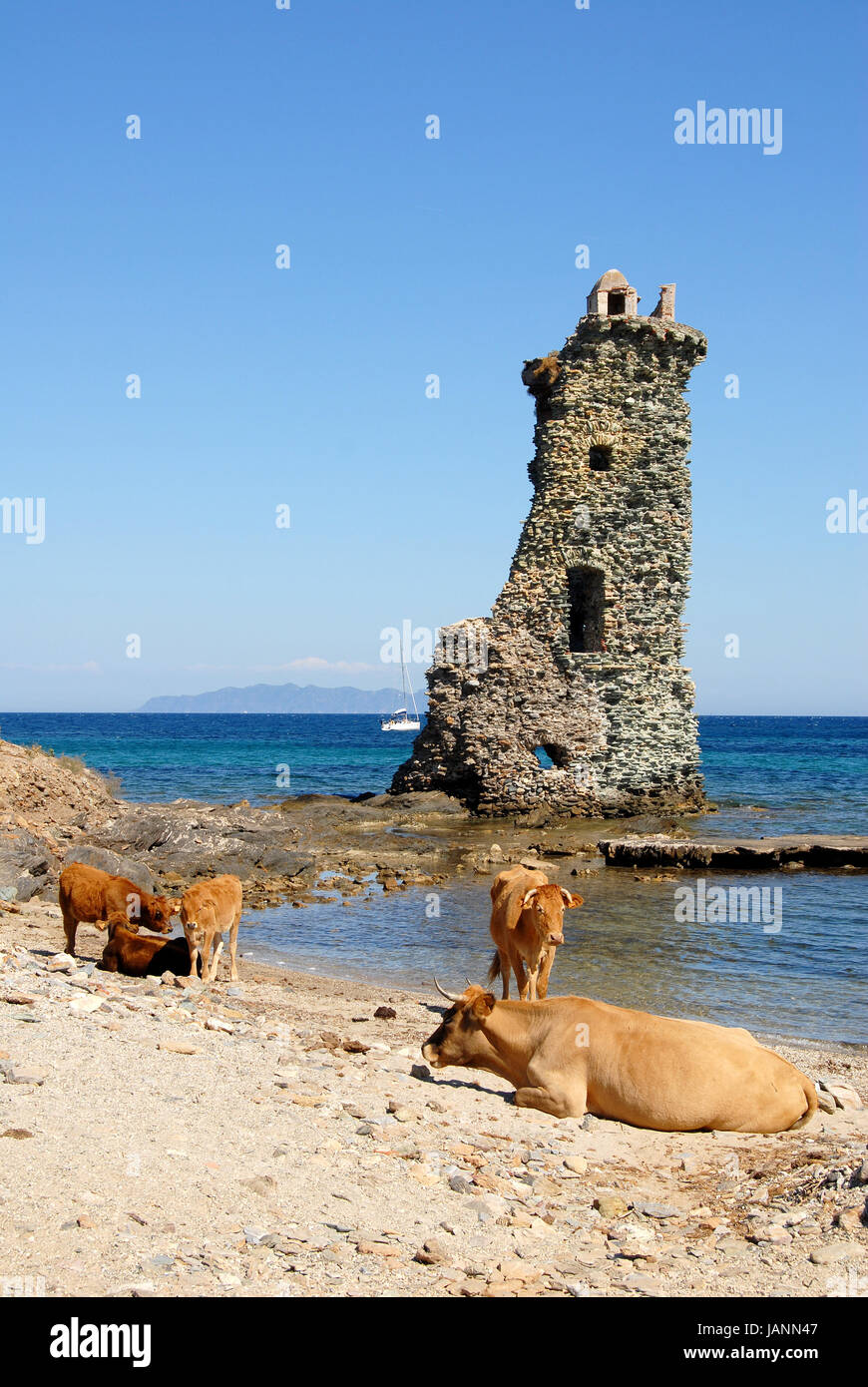 Genoese lookout tower corsica hi-res stock photography and images - Alamy