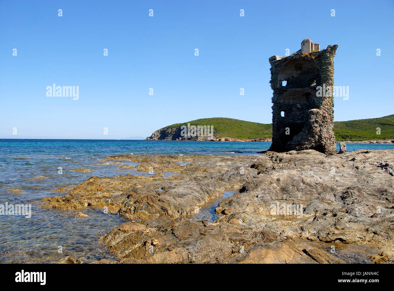 Genoese lookout tower corsica hi-res stock photography and images - Alamy