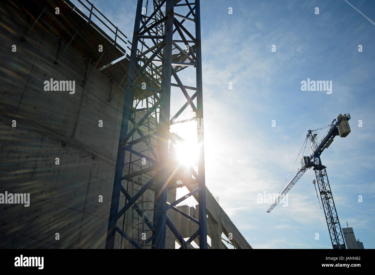 Photo of new building being constructed Stock Photo - Alamy