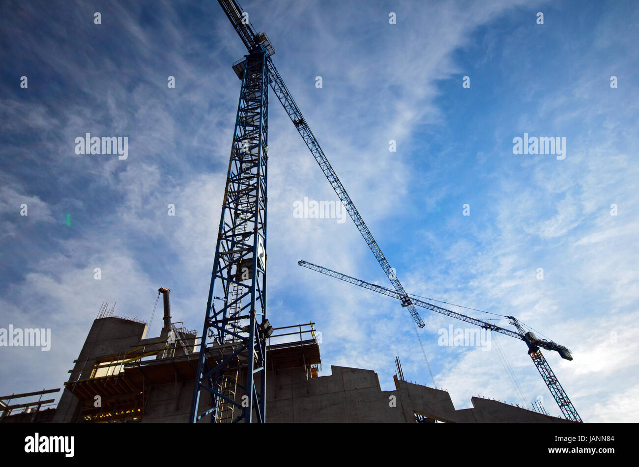 Photo of new building being constructed Stock Photo - Alamy