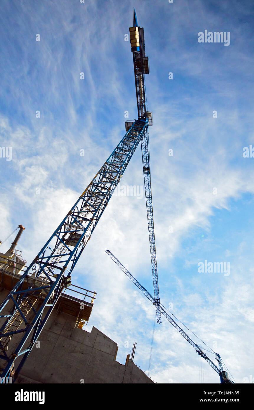 Photo of new building being constructed Stock Photo - Alamy