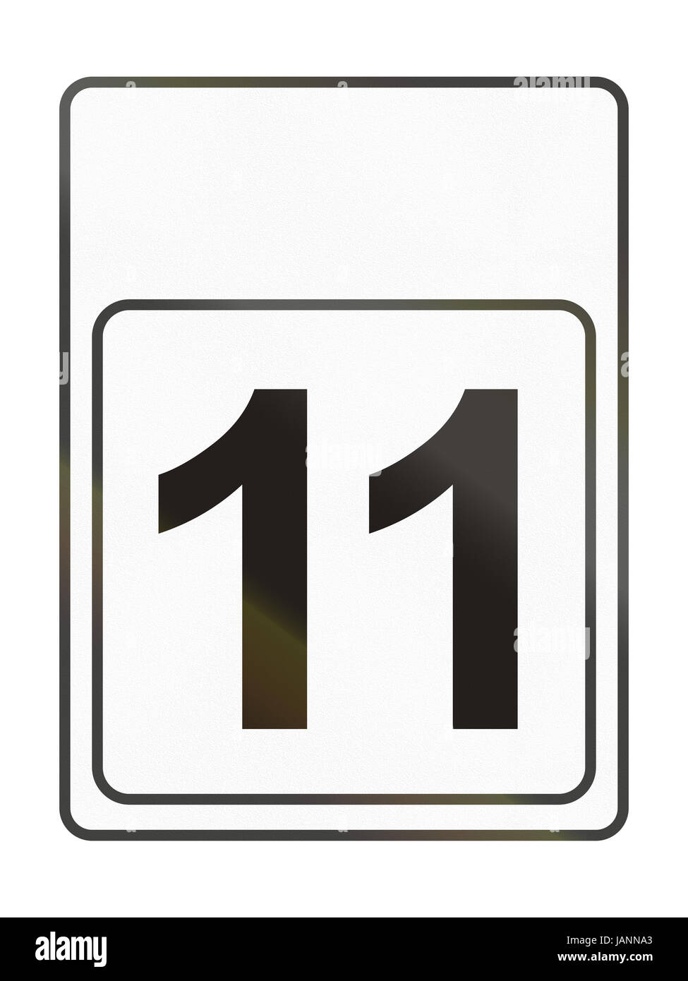 Provincial route 11 sign used in Argentina Stock Photo - Alamy
