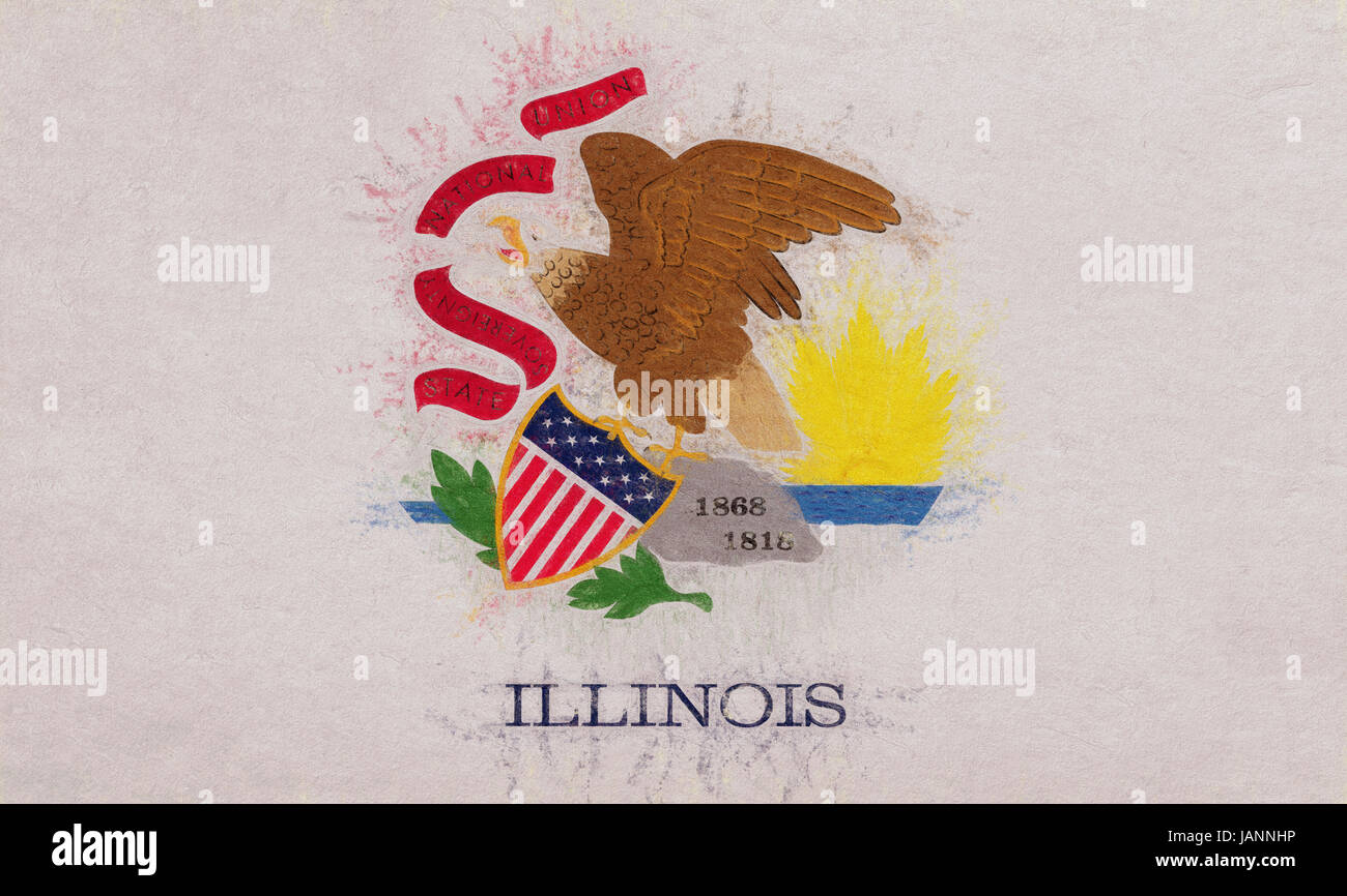 Illinois state flag hi-res stock photography and images - Alamy