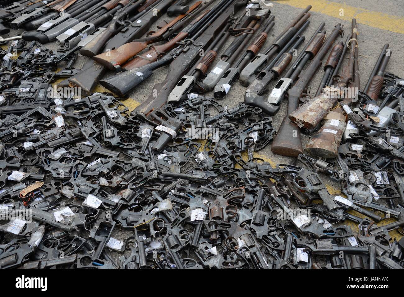 Police prepare to destroy more than 4000 firearms confiscated from ...