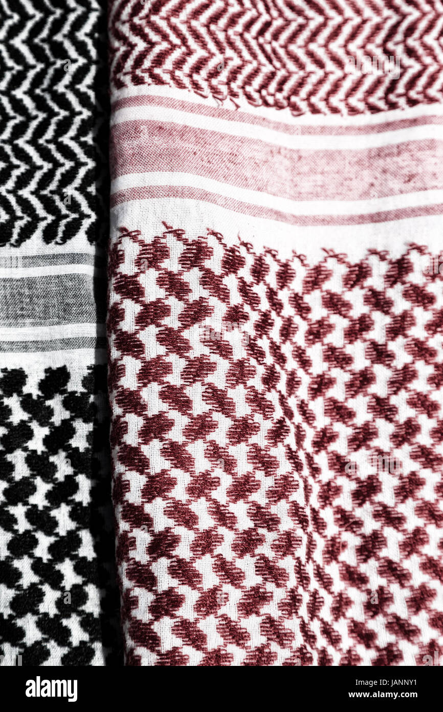 the texture of the cotton traditional symbolic arabian scarf like ...