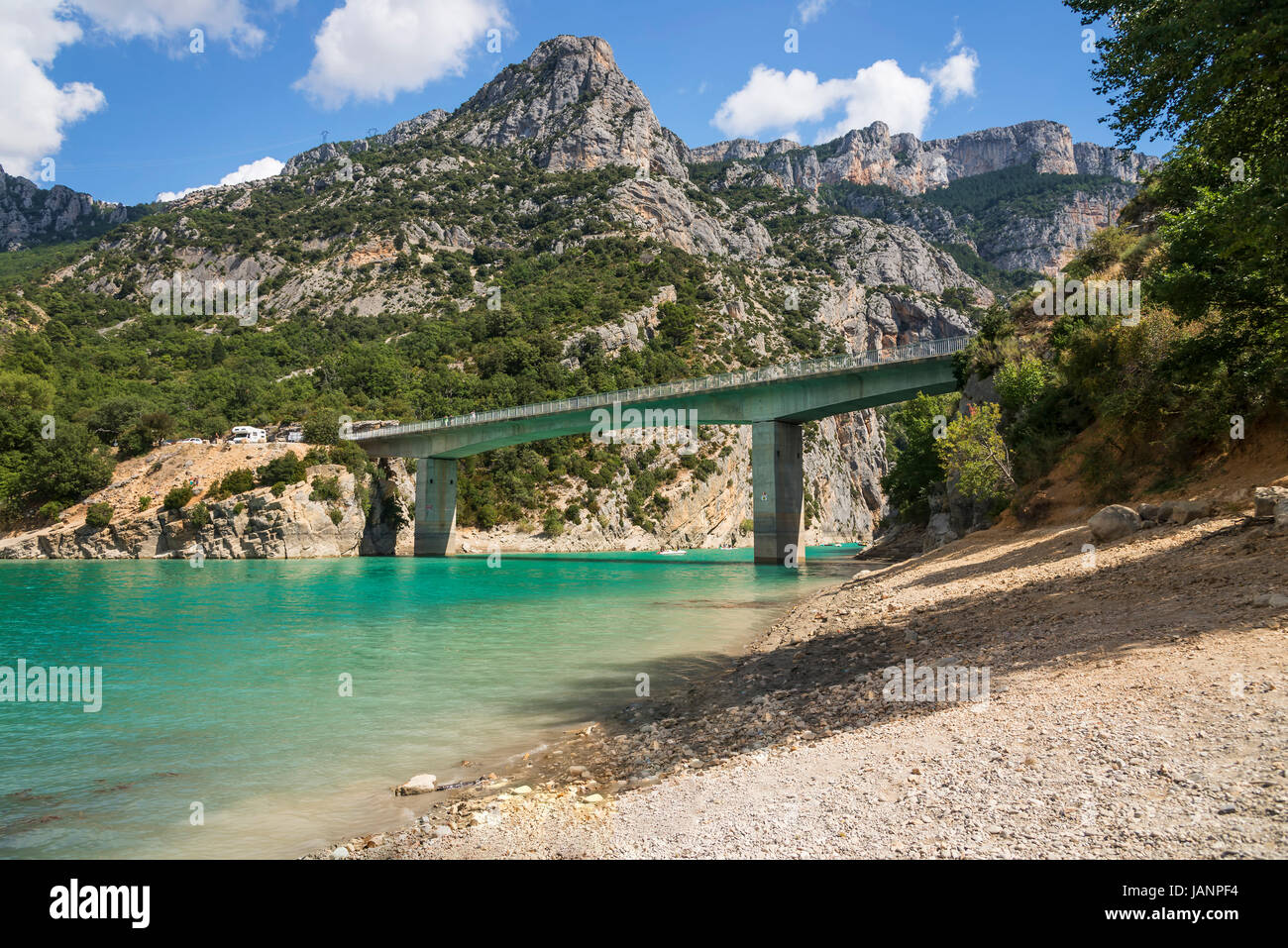 bridge over lake Stock Photo - Alamy