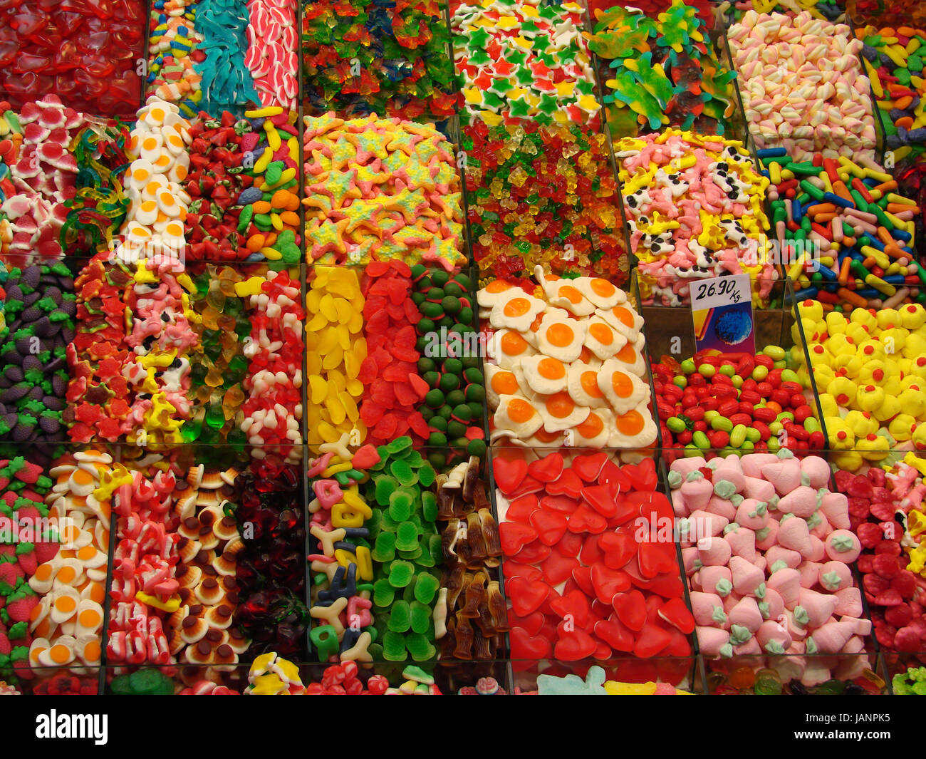 stall with many different delicious colorfull sweets Stock Photo - Alamy