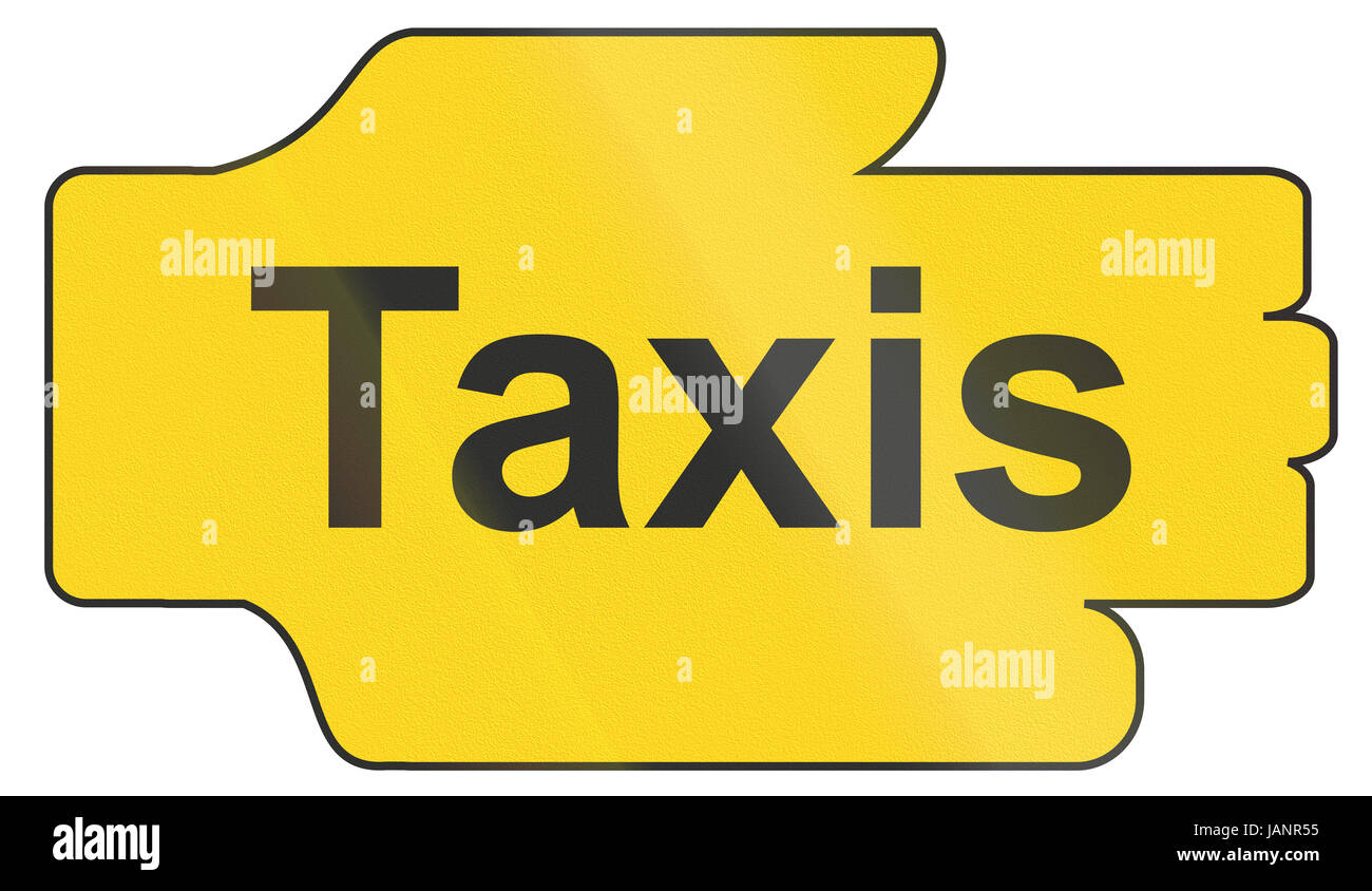 Obsolete taxi stop sign hi-res stock photography and images - Alamy